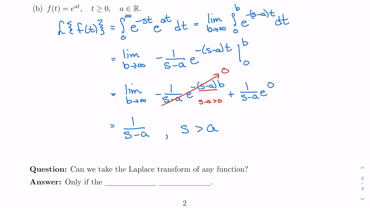 Laplace Transforms Part 2 - YouTube