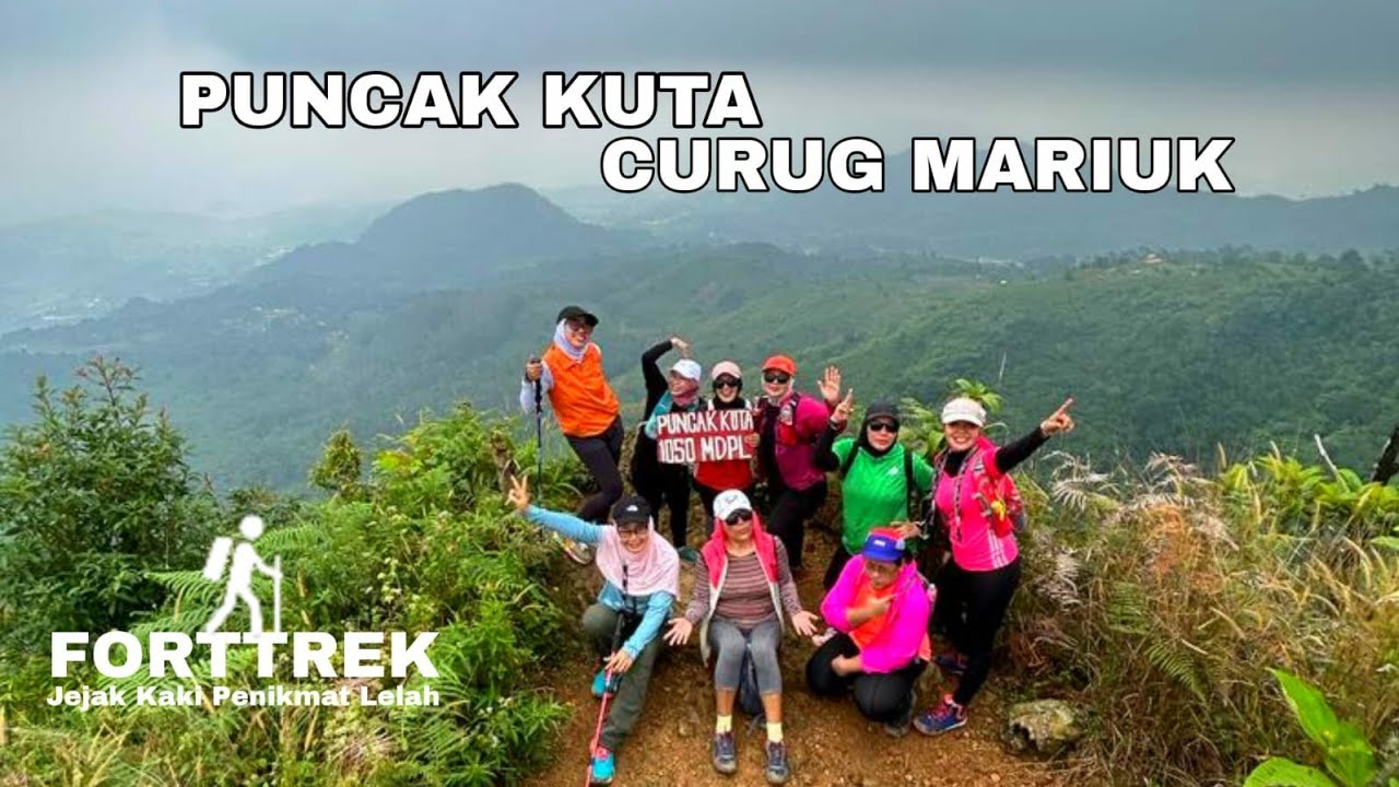 TREKKING PUNCAK KUTA & CURUG MARIUK - SUKAMAKMUR, BOGOR - YouTube