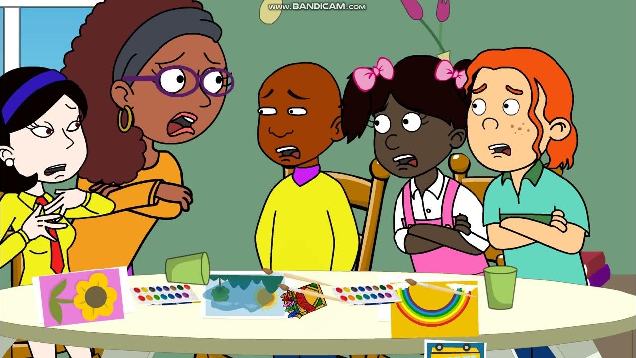 Little Bill Crumbles Up Kiku's Painting and gets Grounded - YouTube