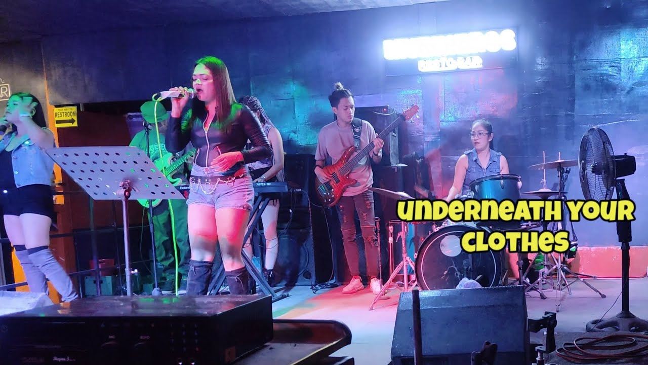 Underneath Your Clothes || #FREESPIN band @Muzikeros restobar - YouTube