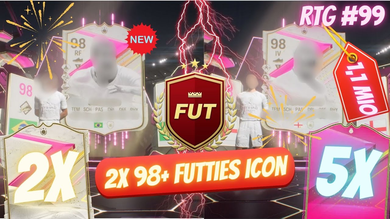 wir ziehen 2x 98+ FUTTIES ICONS aus den Weekend League Rang IV REWARDS📈 ...