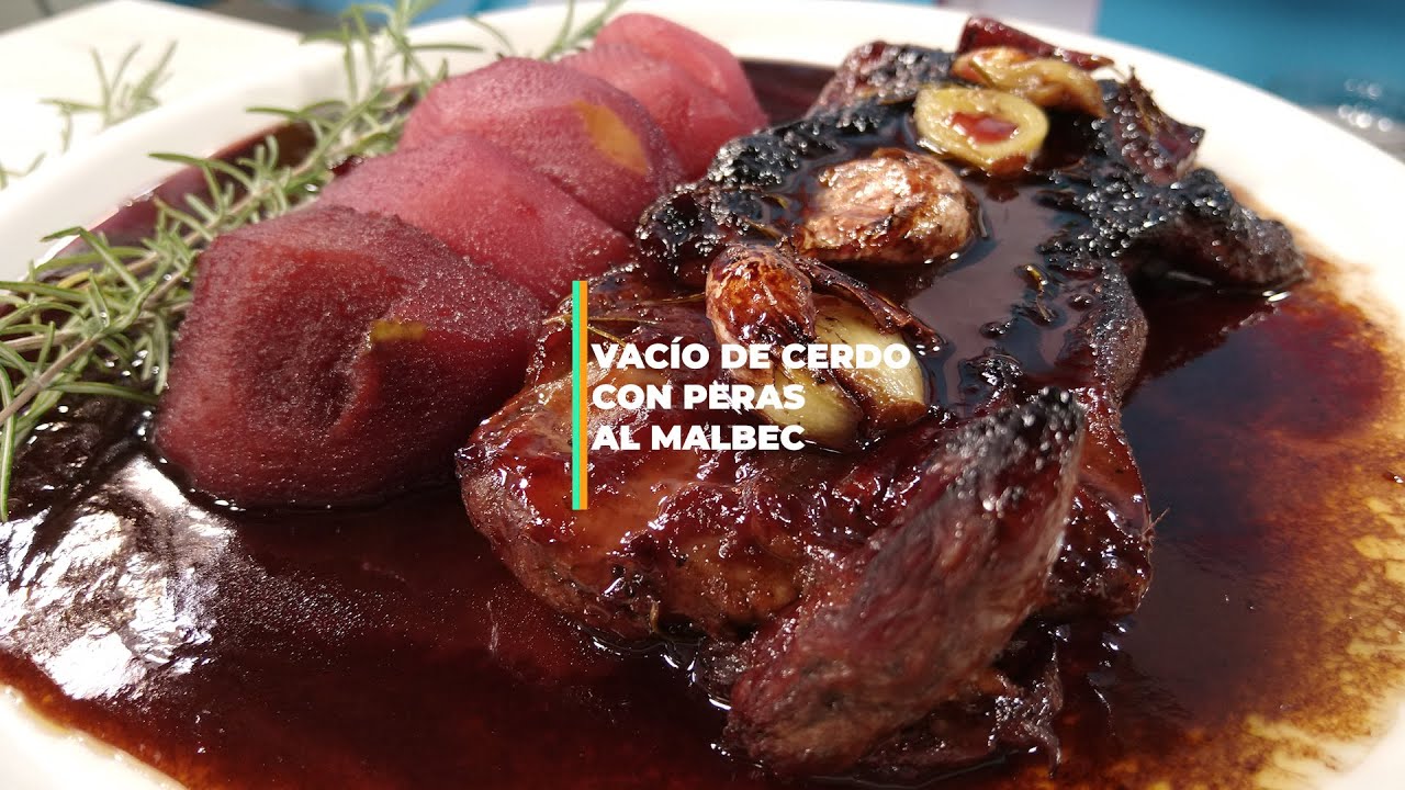 Lo mejor de dos mundos: Vacío de cerdo con peras al malbec - YouTube
