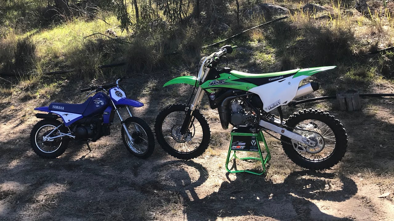 PW 80 vs KX 85 - YouTube