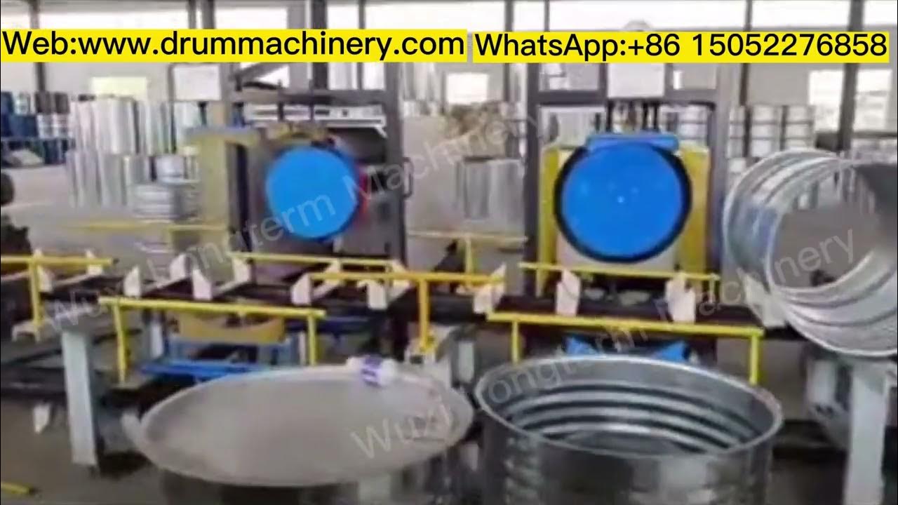 Steel Drum Cleaning Machine - YouTube