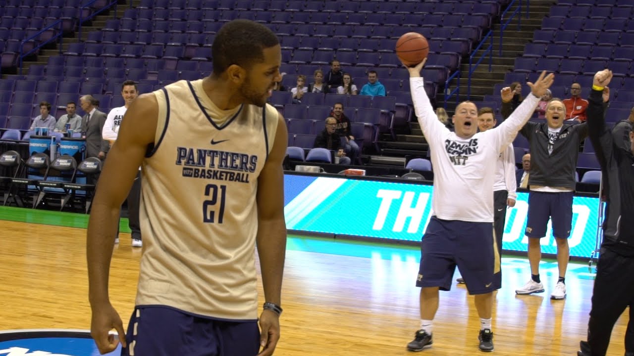Sheldon Jeter Half Court Shot | Shootaround | March Madness - YouTube