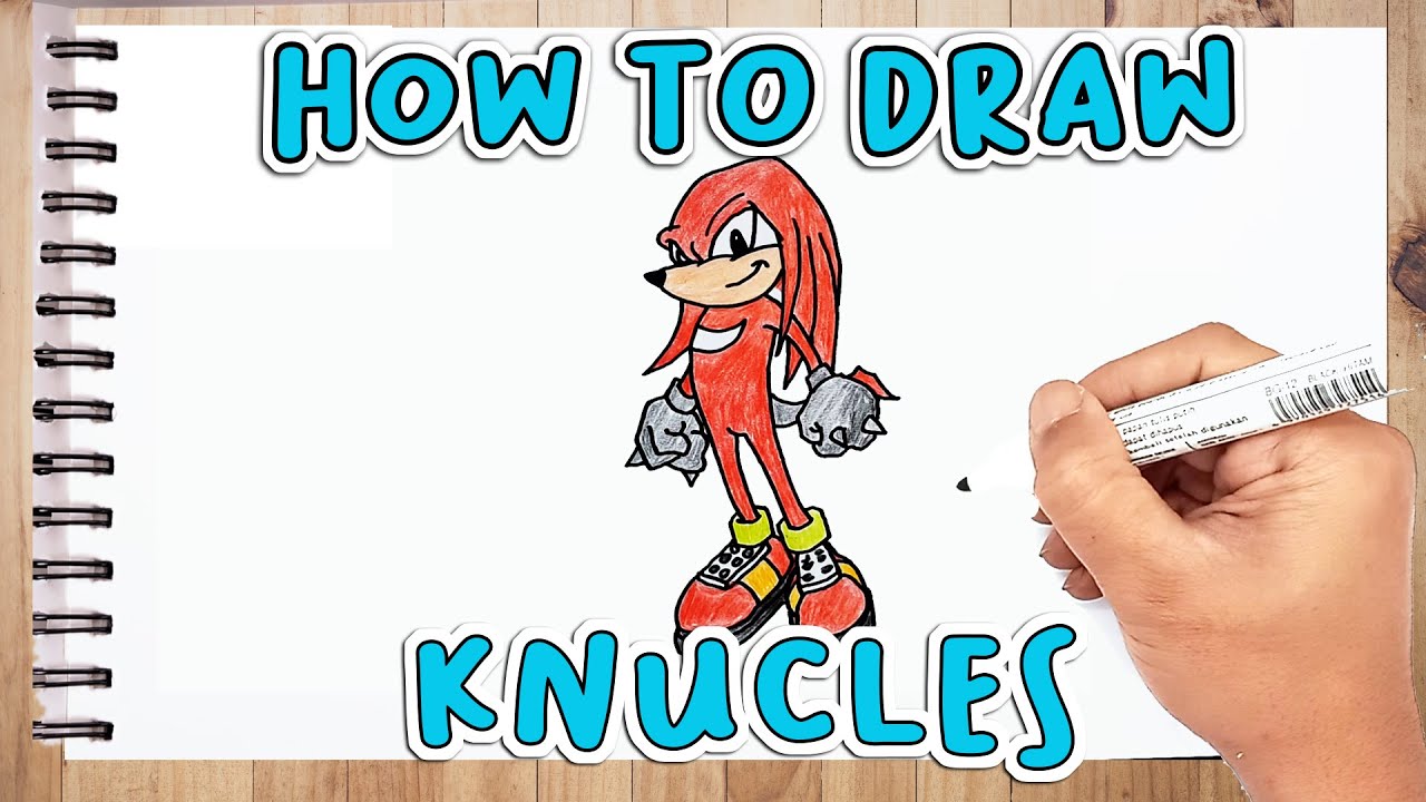 How To Draw Knuckles From Sonic 2 | Sonic The Hedgehog - YouTube