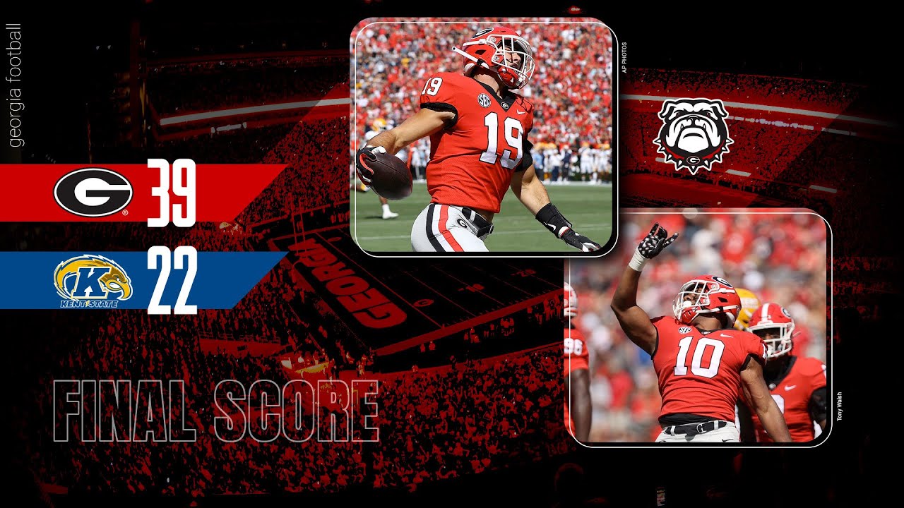 Georgia Bulldogs Football Vs. Kent State Golden Flashes (FULL GAME ...