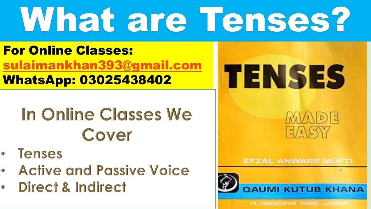 1. What are tenses (Tenses Made Easy) Class 9th and 10th English ...