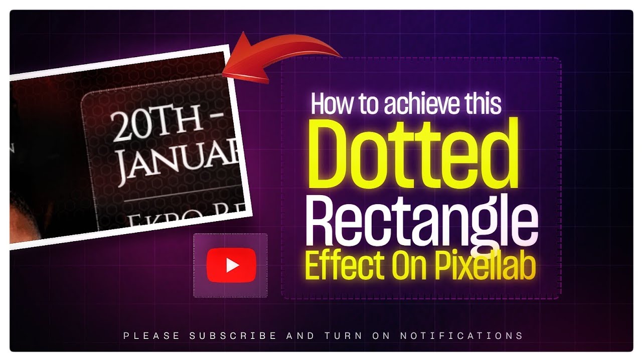 It's so easy! Create this Dotted Rectangle Effect completely on ...