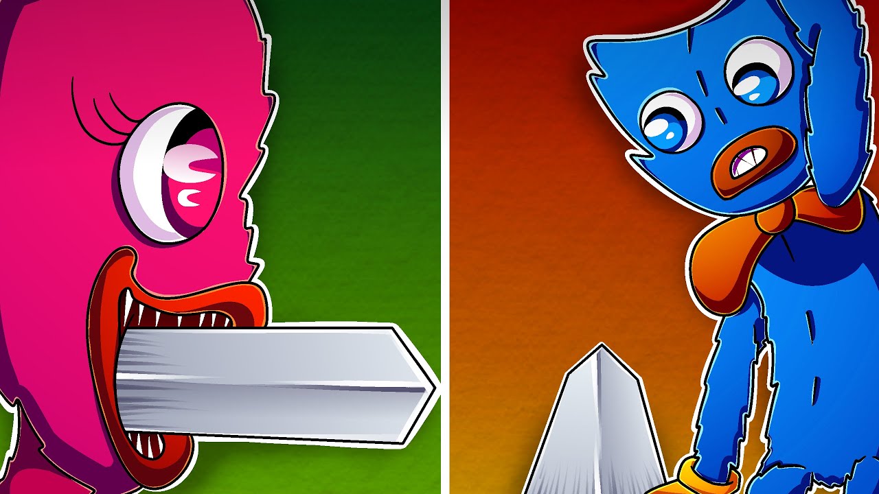 Huggy Wuggy dodging sword // Pogo - forget meme// Sailor Moon meme ...