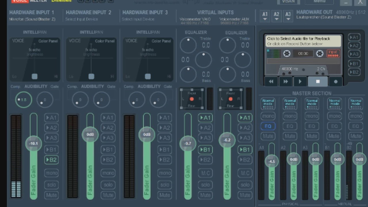 micro setup voicemeter - YouTube