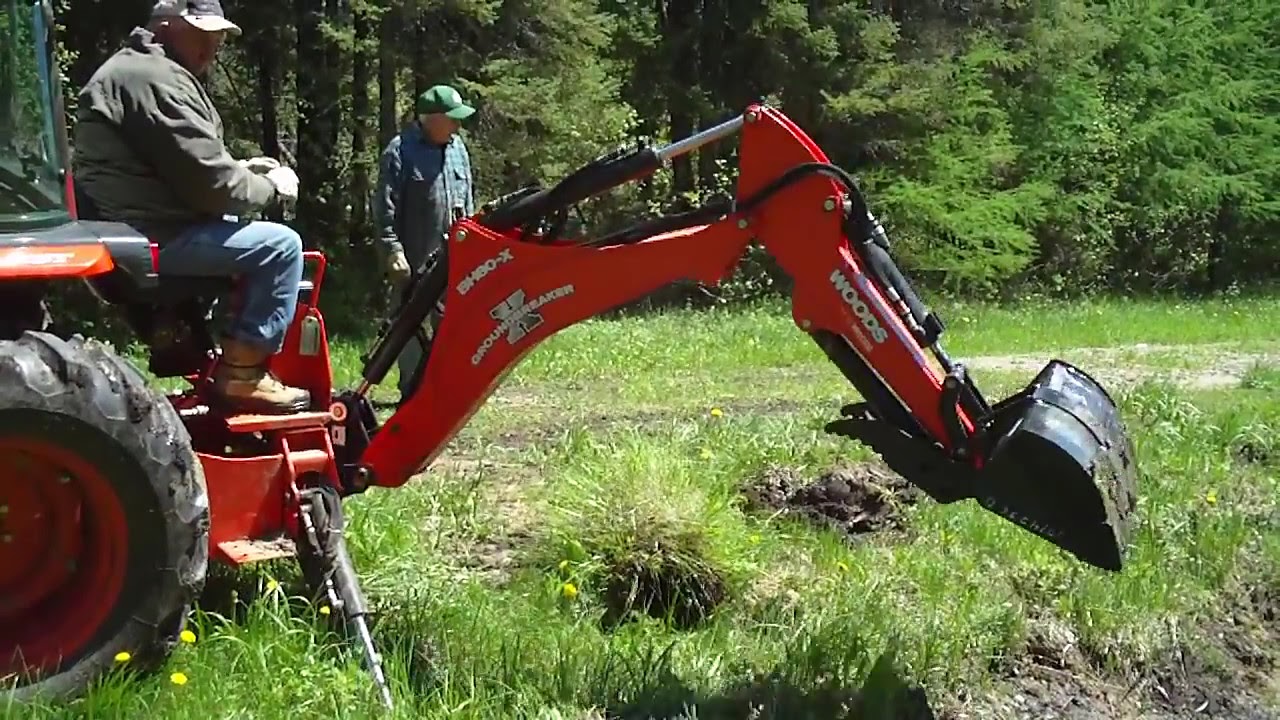 Woods BH80-X with 36" Ditch Bucket and Kubota L3540 HSTC - YouTube