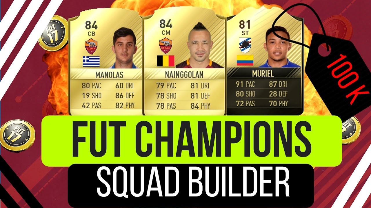 Most Overpowered 100k Fut Champions Squad Builder Fifa 17 Ultimate