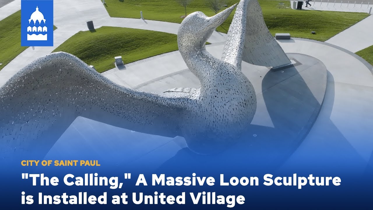"The Calling," A Massive Loon Sculpture is Installed at United Village ...