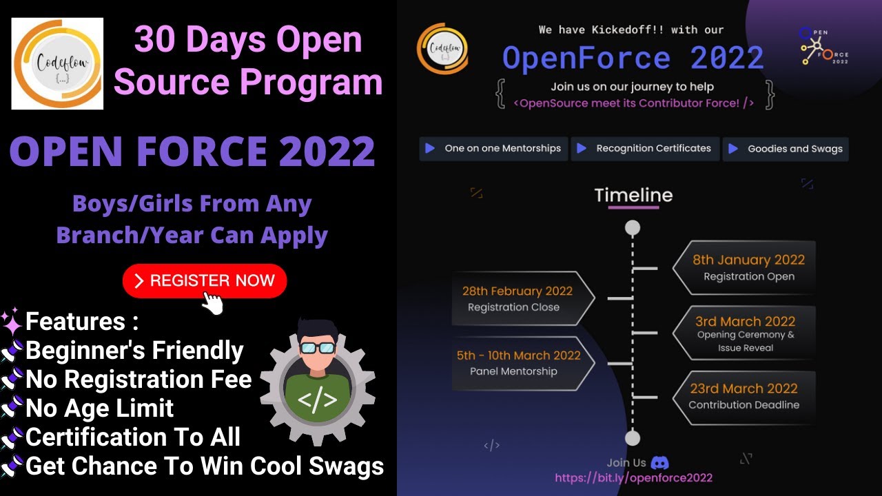 Open Force 2022 Open Source Contribution | Get Chance To Win Cool ...