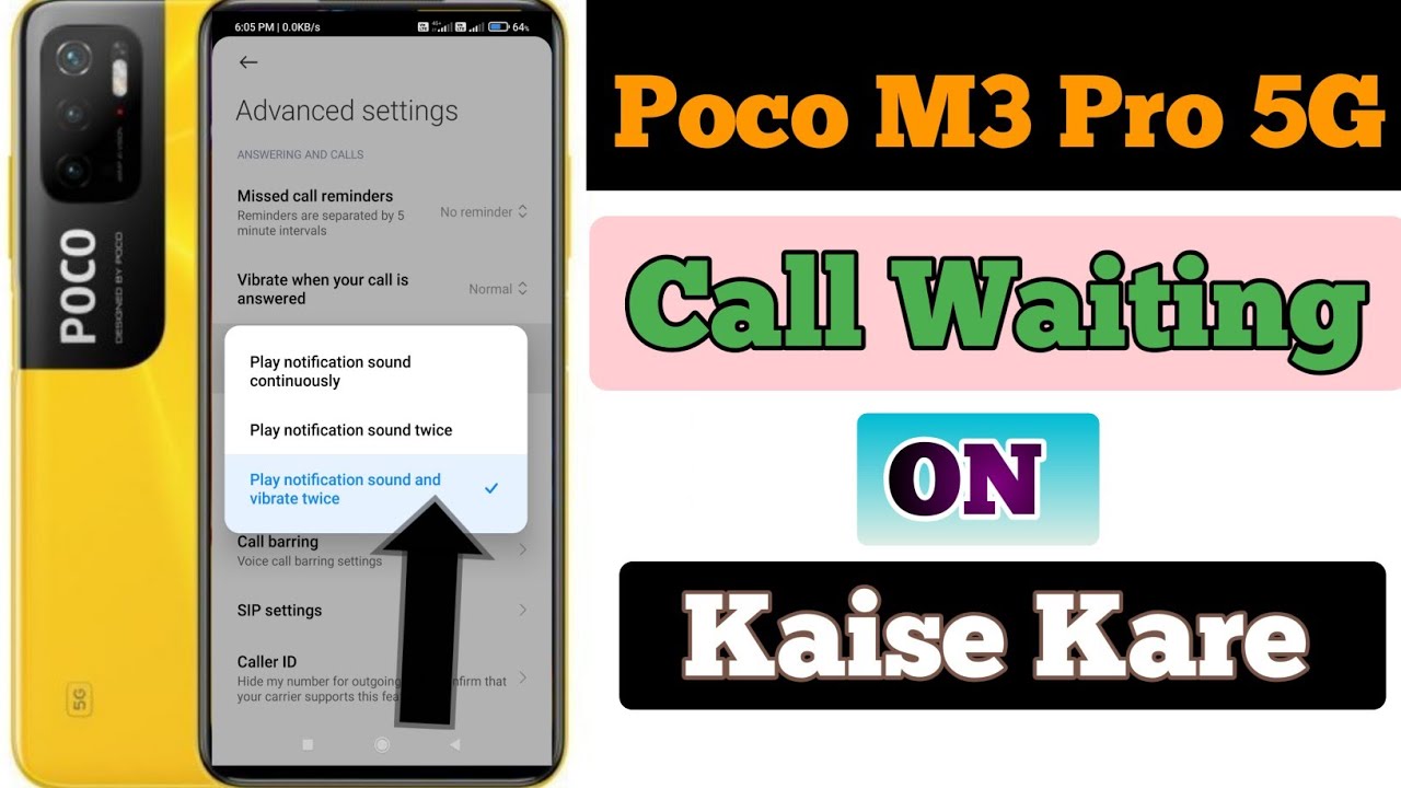 How to Enable Call Waiting in Poco M3 Pro 5G | Poco M3 Pro me call ...
