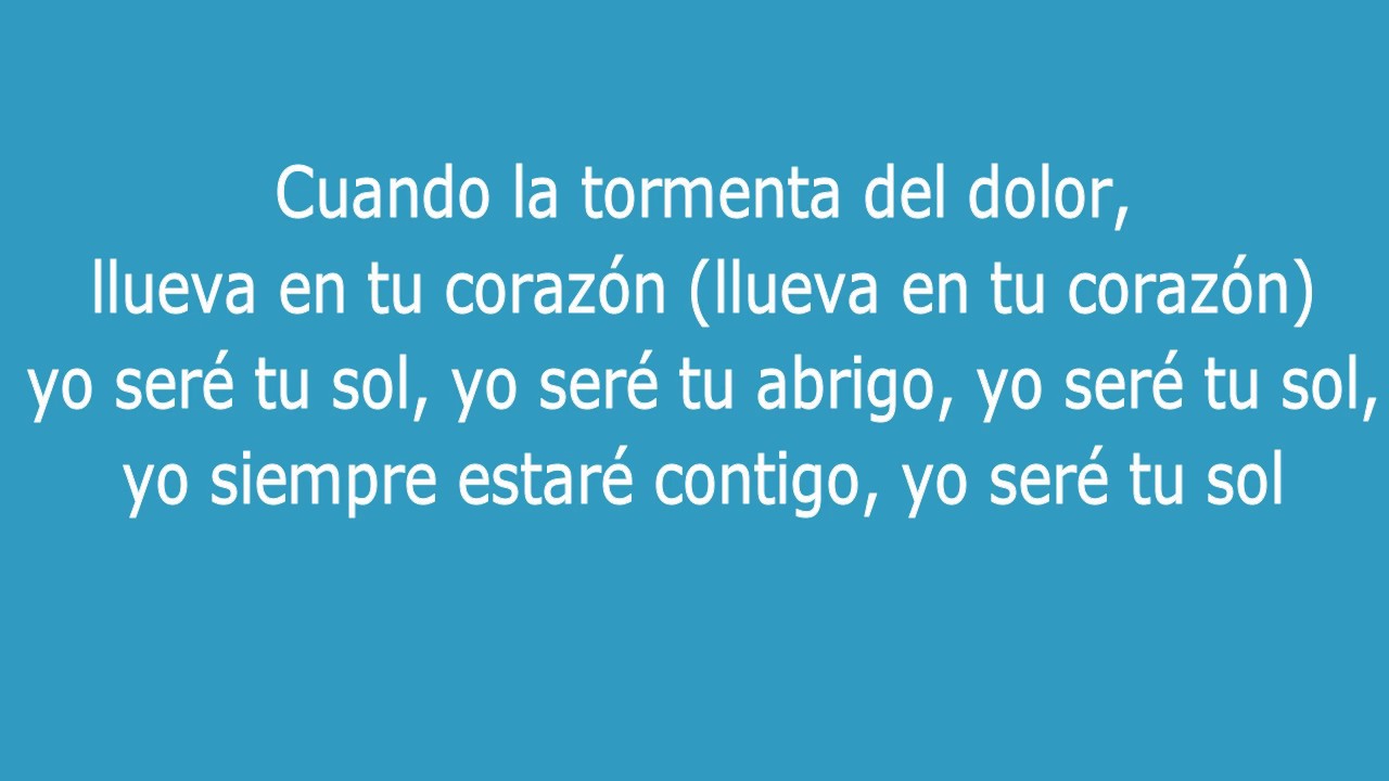 Redimi2 Ft Tercer Cielo - Yo seré tu sol (Letra) - YouTube Music