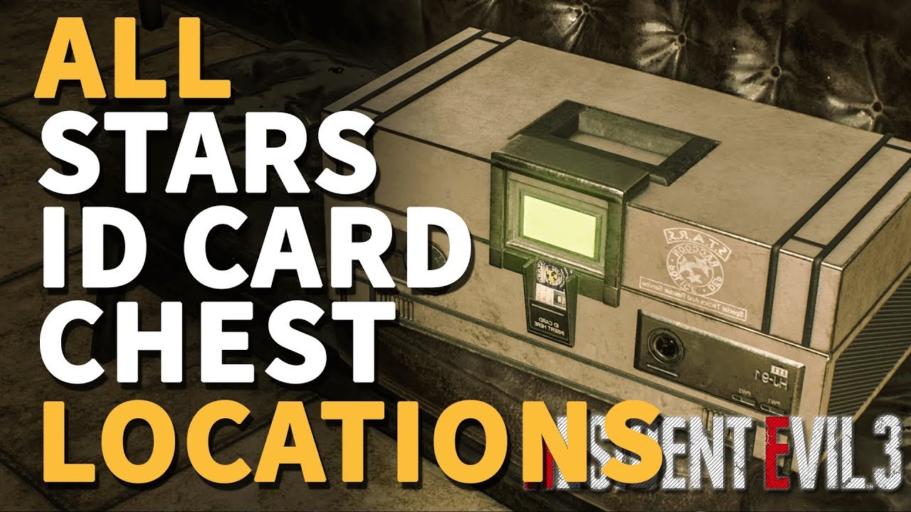 All STARS ID Card Chest Locations Resident Evil 3 Remake - YouTube