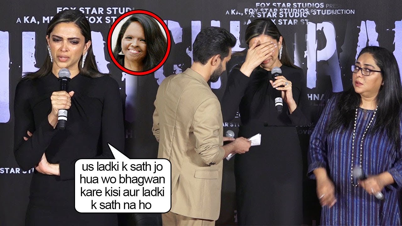 EM0TIONAL Deepika Padukone CR!ES Inconsolably When Speaking Her Heart ...