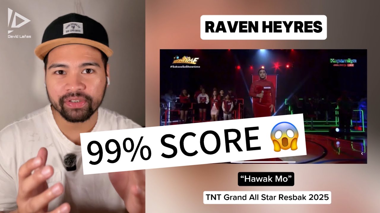 RAVEN HEYRES got a 99% score singing “HAWAK MO” TNT Grand All Star ...
