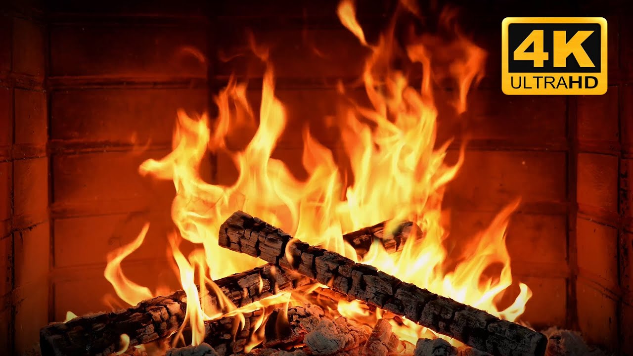 🔥 THE BEST Original Wallpaper Fireplace 4K Ultra HD | ASMR Crackling ...