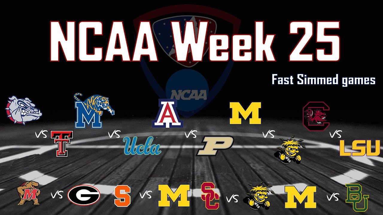 NCAA Week 25 Fast Sim Games Part 1(9 Games) #ncaa #ncaabasketball # ...