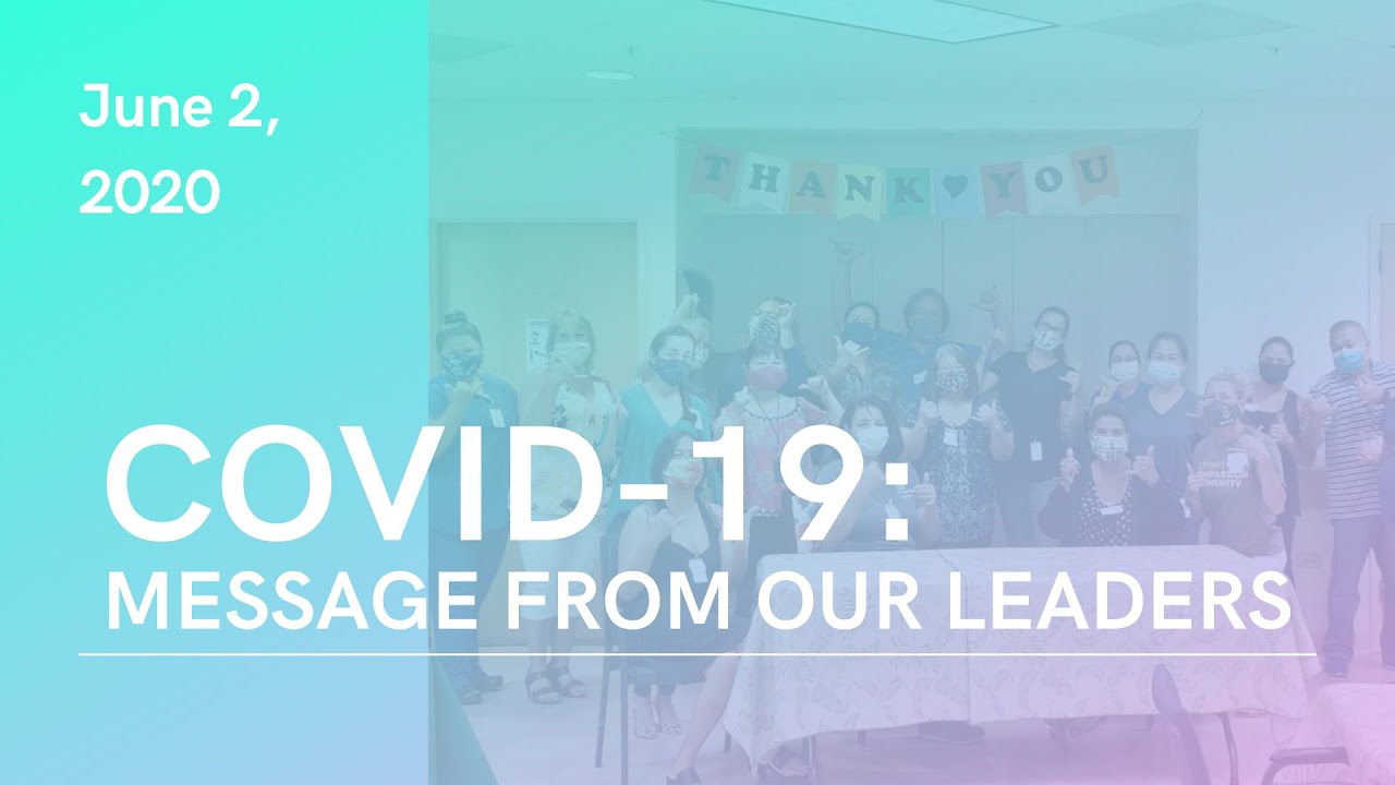 COVID-19: Combo Message from our Leaders on 6/2 - YouTube