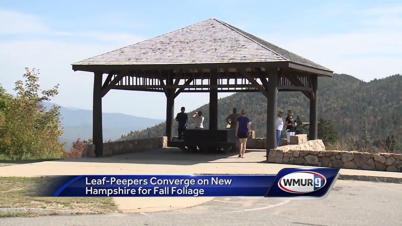 Early leaf-peepers visit NH - YouTube