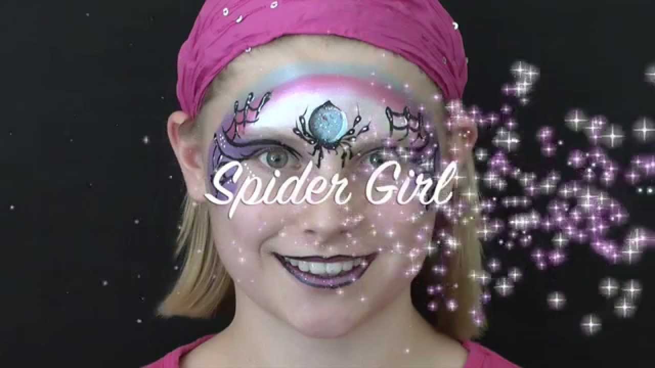 Spider Girl - Quick Face Painting Tutorial - Fun Face - YouTube