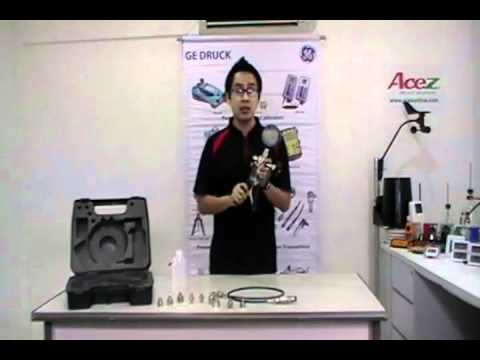 GE Druck DPI 104 Digital Test Gauge - YouTube