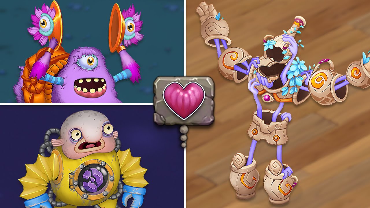 Rare Monculus, Epic Bellowfish, Rare Scargo - All Animations & Breeding ...