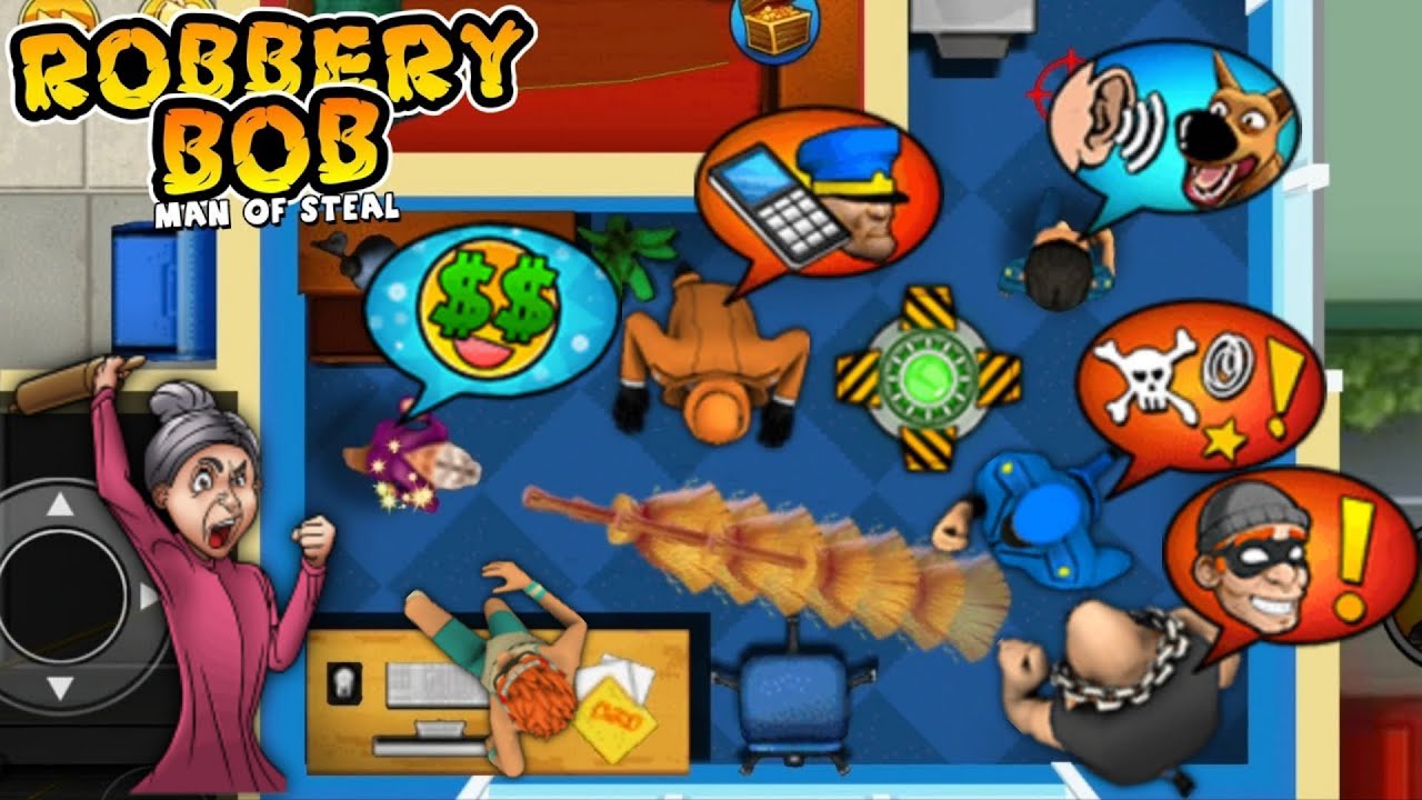 Robbery Bob - Super Hag and Long Runner Bob Use 100 Wind Up Toys and ...