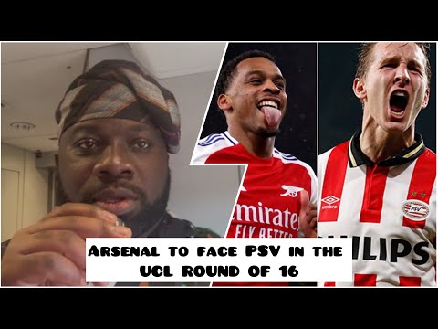 Arsenal drawn against PSV in the round of 16 | UCL Draw reaction 🏾•#arsenal #psv #ucldraw - YouTube