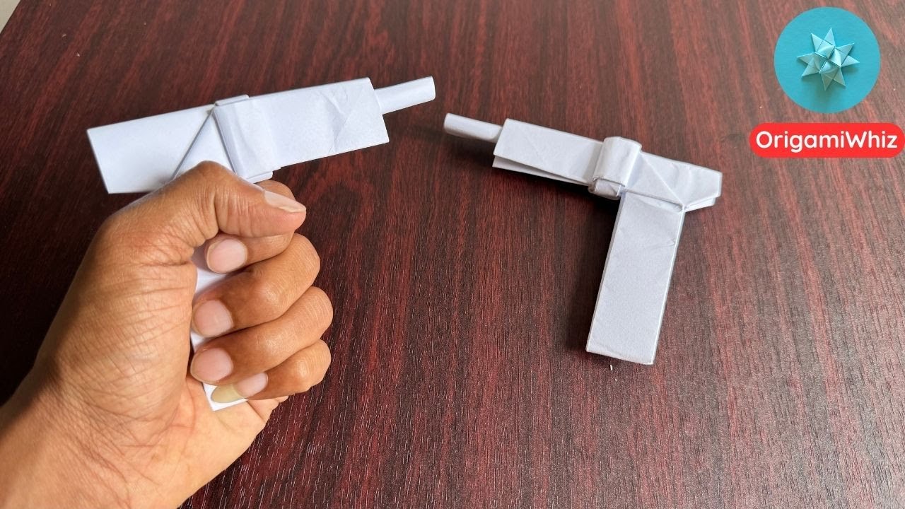 how to make paper uzi gun | easy tutorial - YouTube