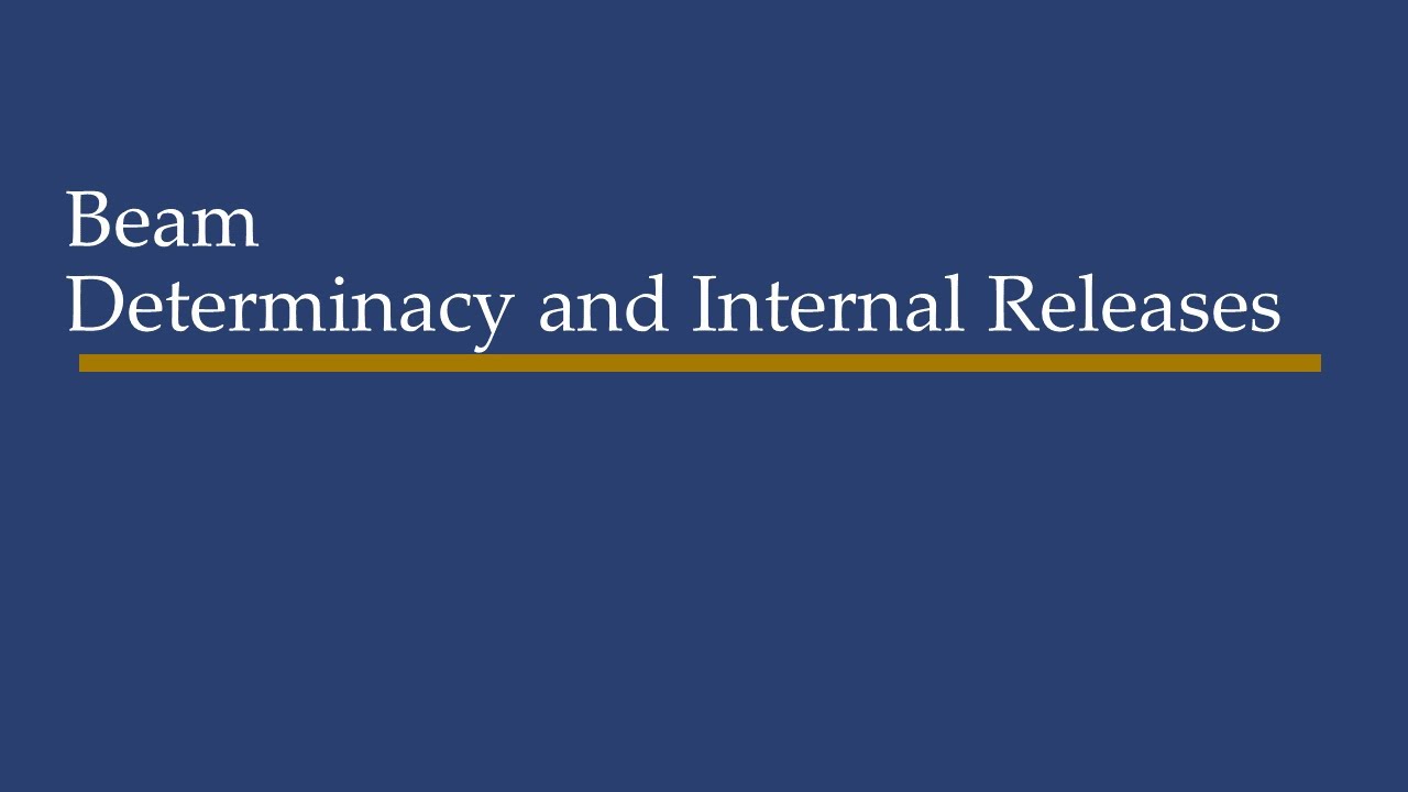 Beam Internal Releases and Determinacy - YouTube