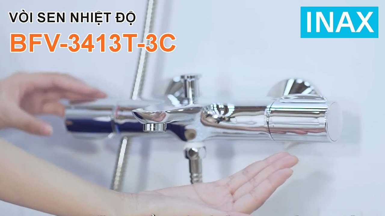 INAX BFV-3413T-3C - Vòi sen tắm nhiệt độ - VUATHIETBI COM - YouTube