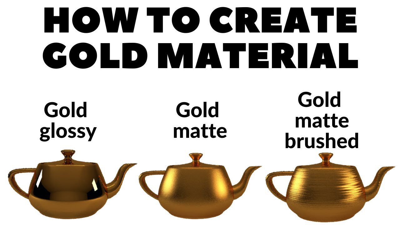 HOW TO CREATE GOLD MATERIA IN 3DS MAX AND V RAY MATERIAL (IN HINDI ...