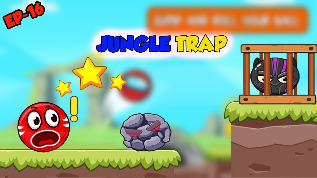 RED BALL TRAP IN JUNGLE - YouTube