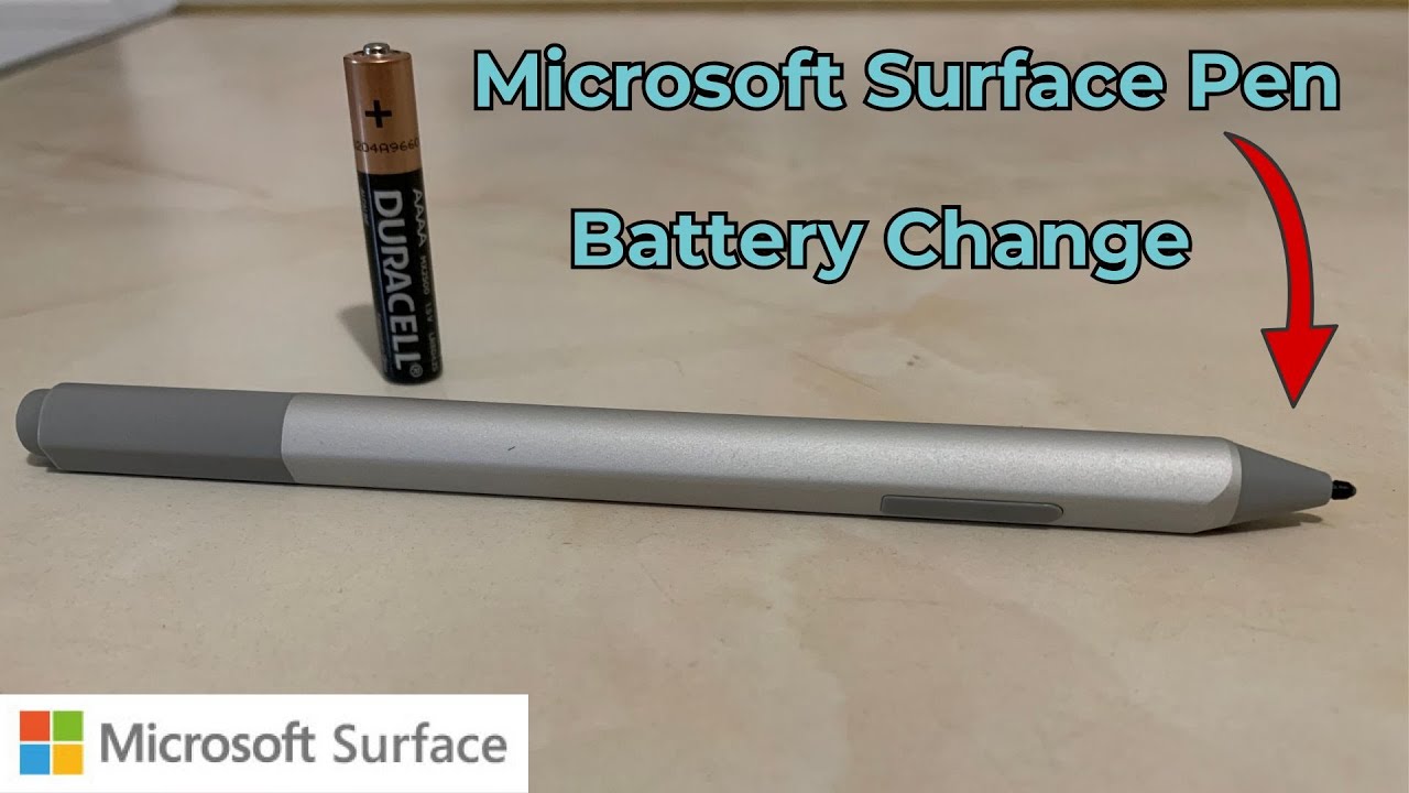 How to replace battery in Microsoft Surface Pen 🖊️ - YouTube