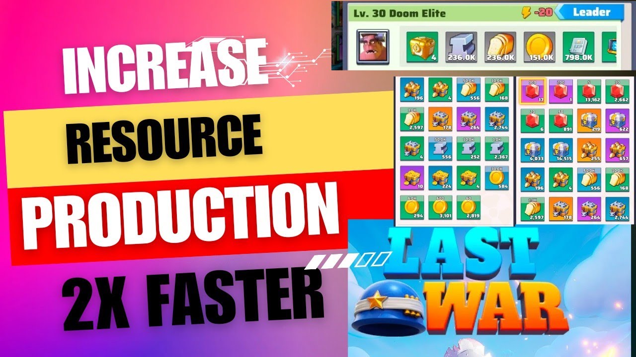 How to....... Increase Your Resources Production 2x Faster | Last War ...