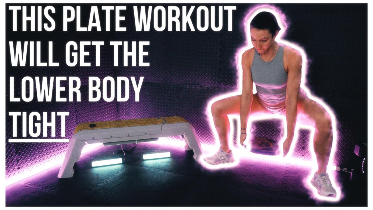 Lower Body Plate Workout #3 - ONLY 16 minutes - Minimal Equipment/Space ...