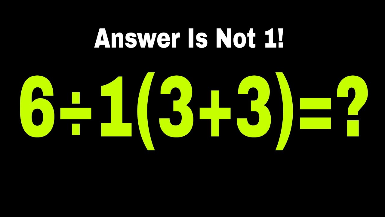 This Simple Math Question Stumps Everyone! - YouTube