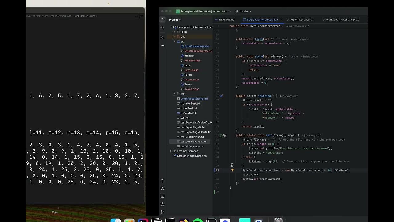 Lexer-Parser-Interpreter Project (3/3) Demo - YouTube