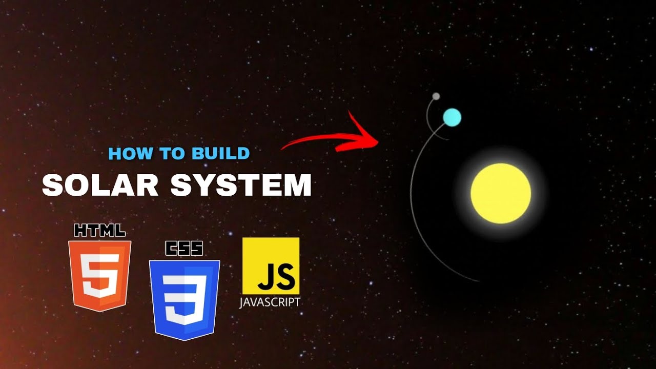 Solarsystem Animation 🪐 Using Html And Css Youtube