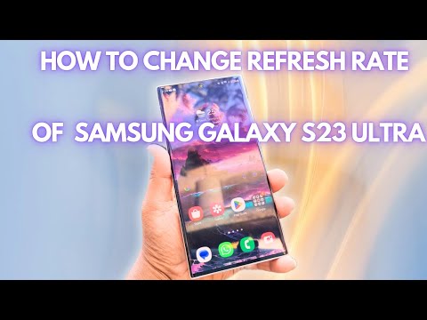 How to change display refresh rate of Samsung s23 ultra | @TechXPD ...
