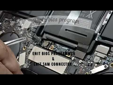 Apple Macbook Bios onboard Bios Programming by Enit Bios Programmer using Enit Sam Connector ...