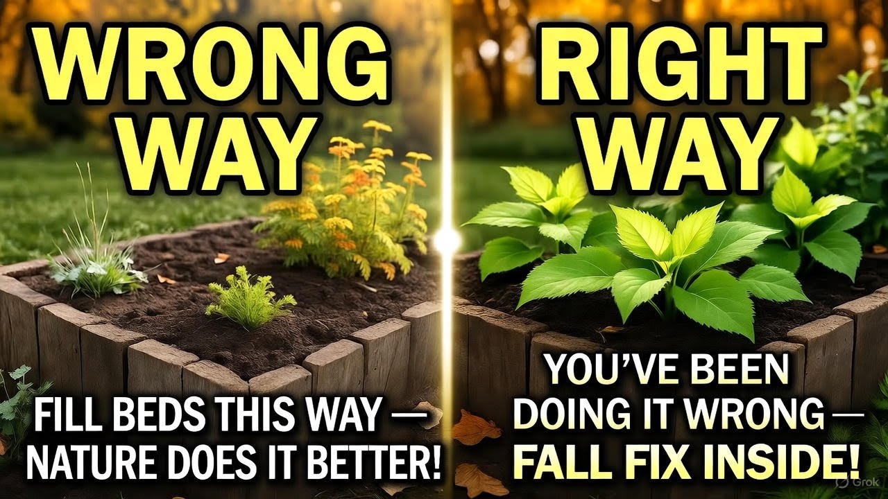 “STOP Filling Raised Beds WRONG! This Fall Shortcut Builds Perfect Soil ...