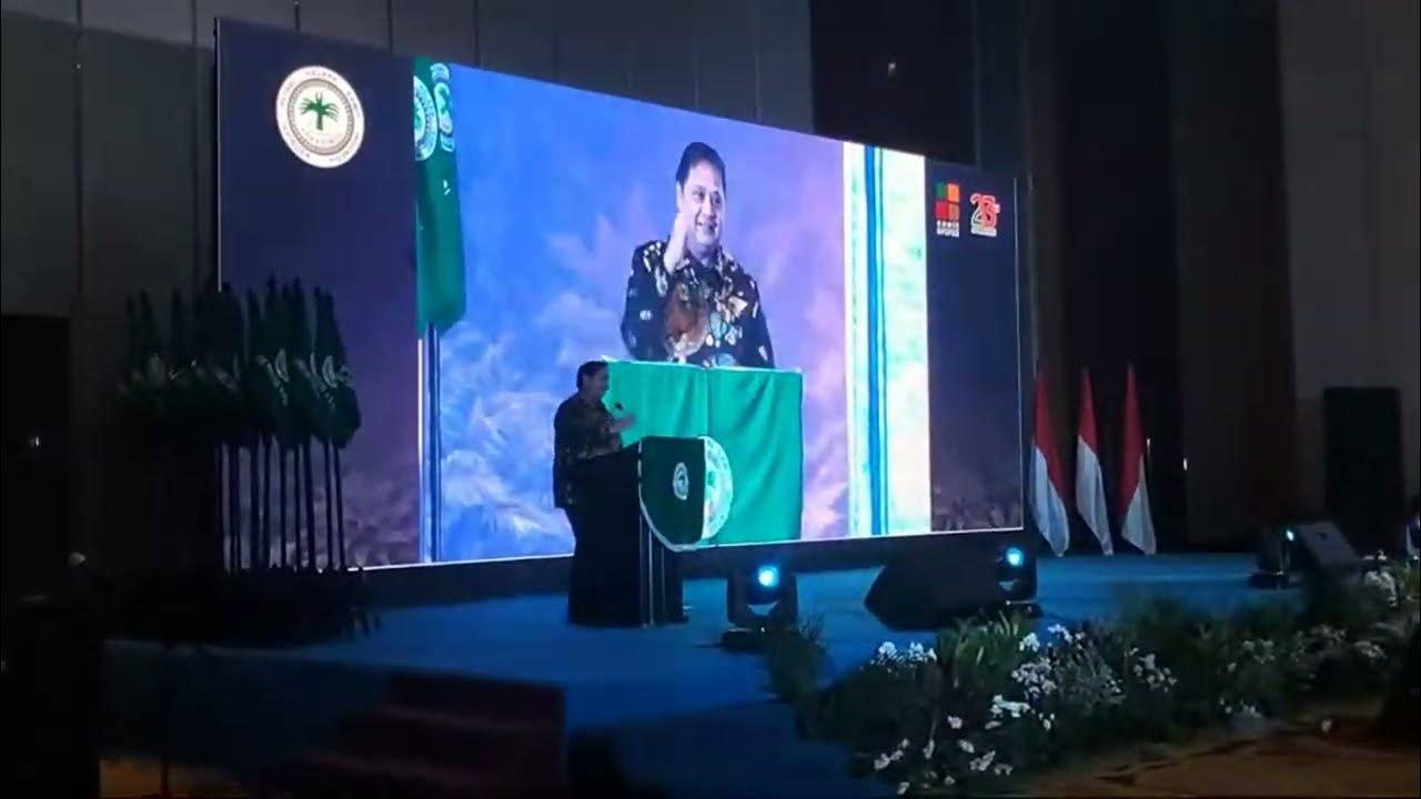 Live! Ini kata Menko Perekonomian Airlangga Hartarto dalam Pertemuan Nasional Petani Sawit ...