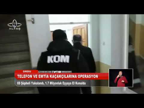 Ordu'da kaçakçılık operasyonu düzenlendi I Ordu Altaş TV - 4 Şubat 2021