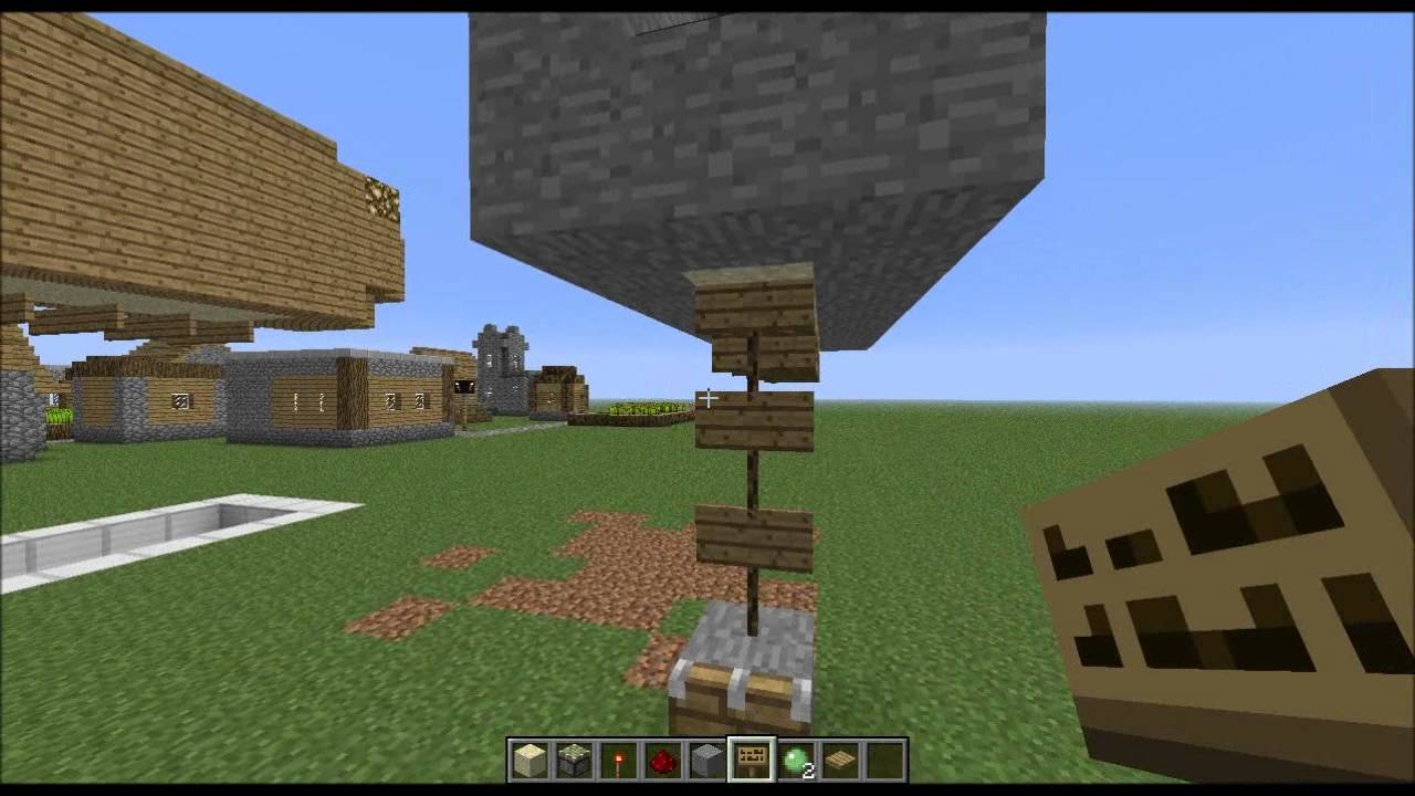 Minecraft Tutorial: Floating Sand Trap w/out mods. - YouTube